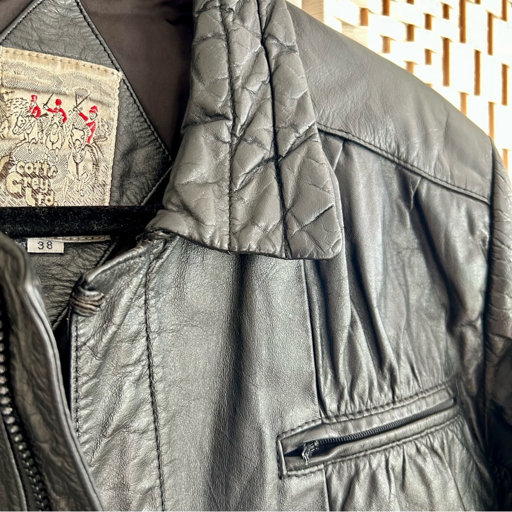 Vintage Black Leather Bad Boy Jacket, 1970s - Gem